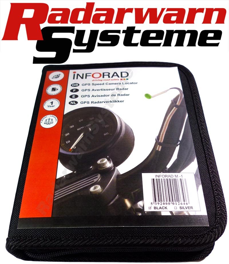 INFORAD Moto M1 ist der unsichtbare GPS Blitzerwarner für Motorräder, 49,00